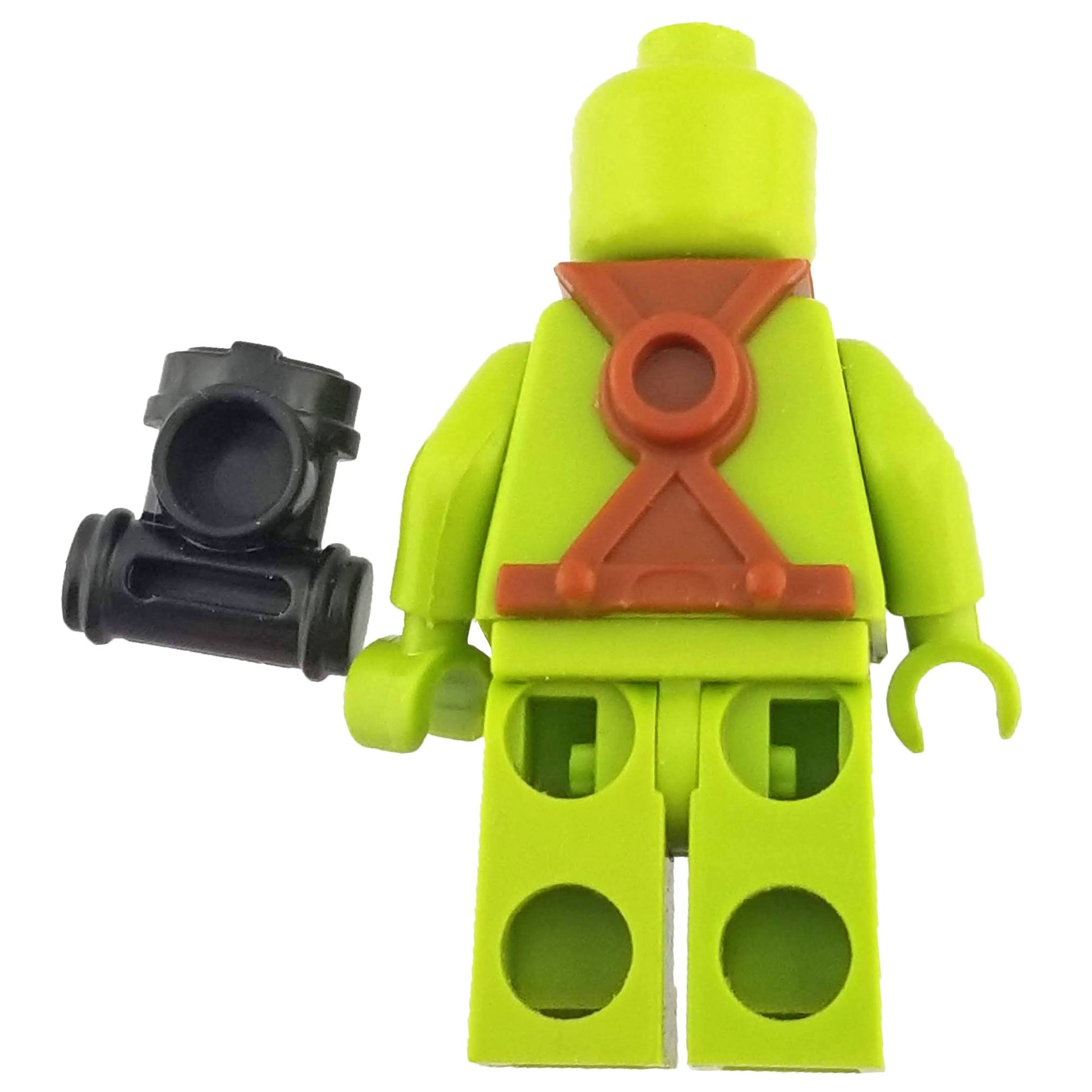 Minifig World War II Military Backpack with Gas Mask Canister | Brick ...