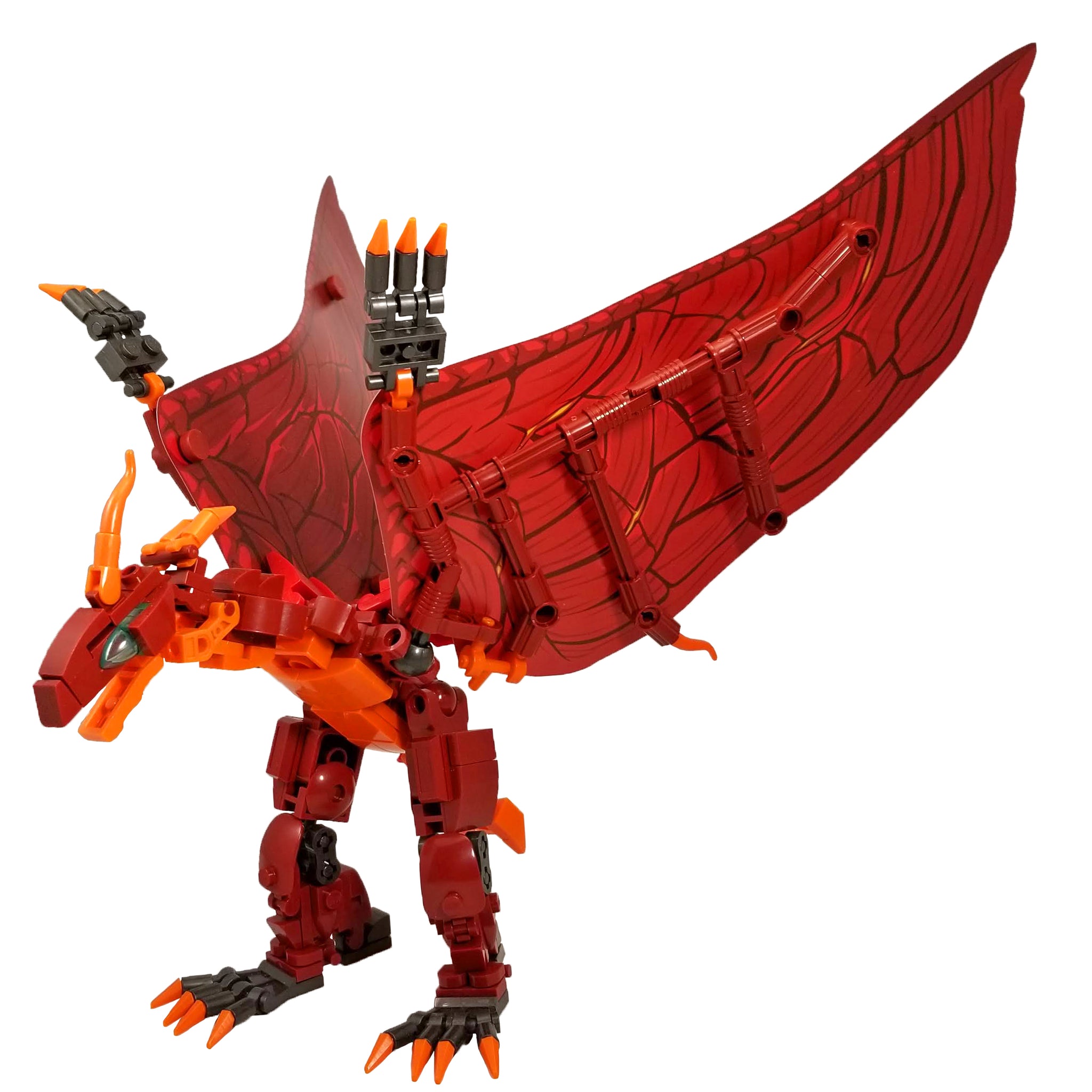 Brick Rodan Figure (263 Pieces) | Brick Forces